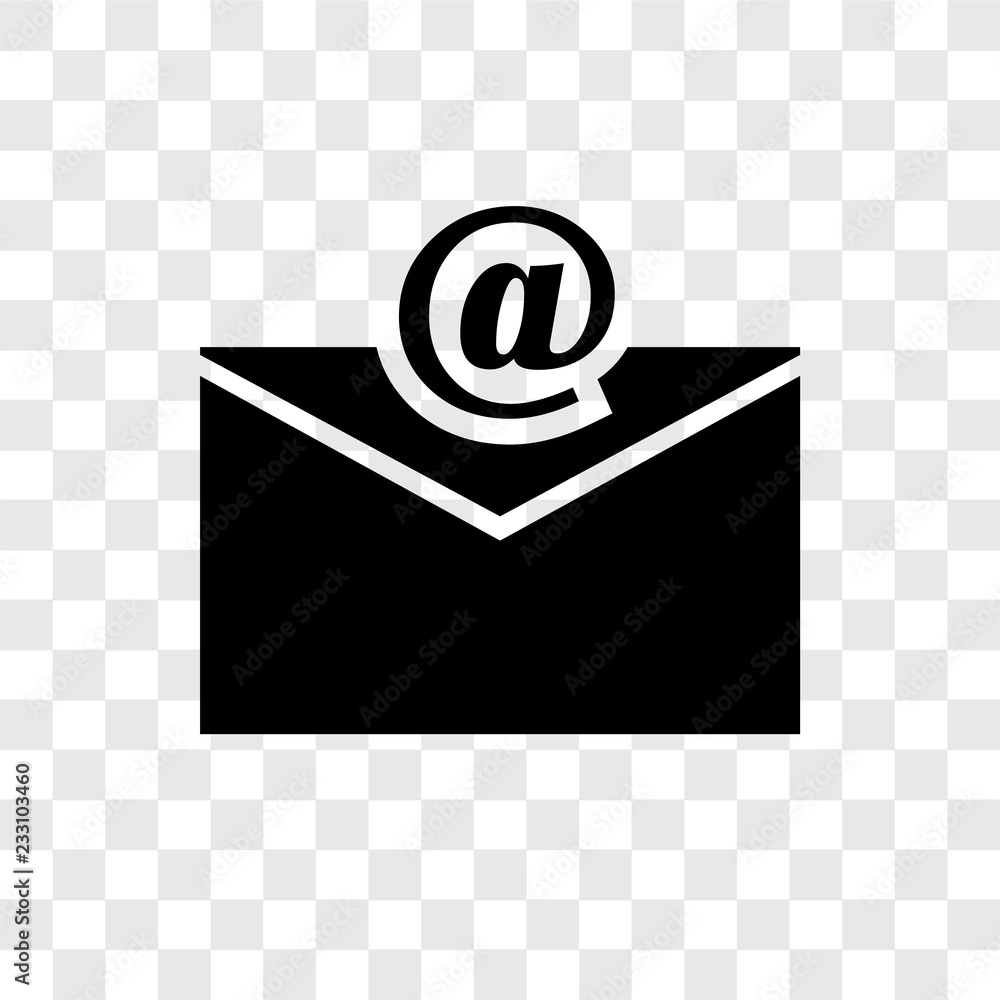 Email vector icon isolated on transparent background, Email ...