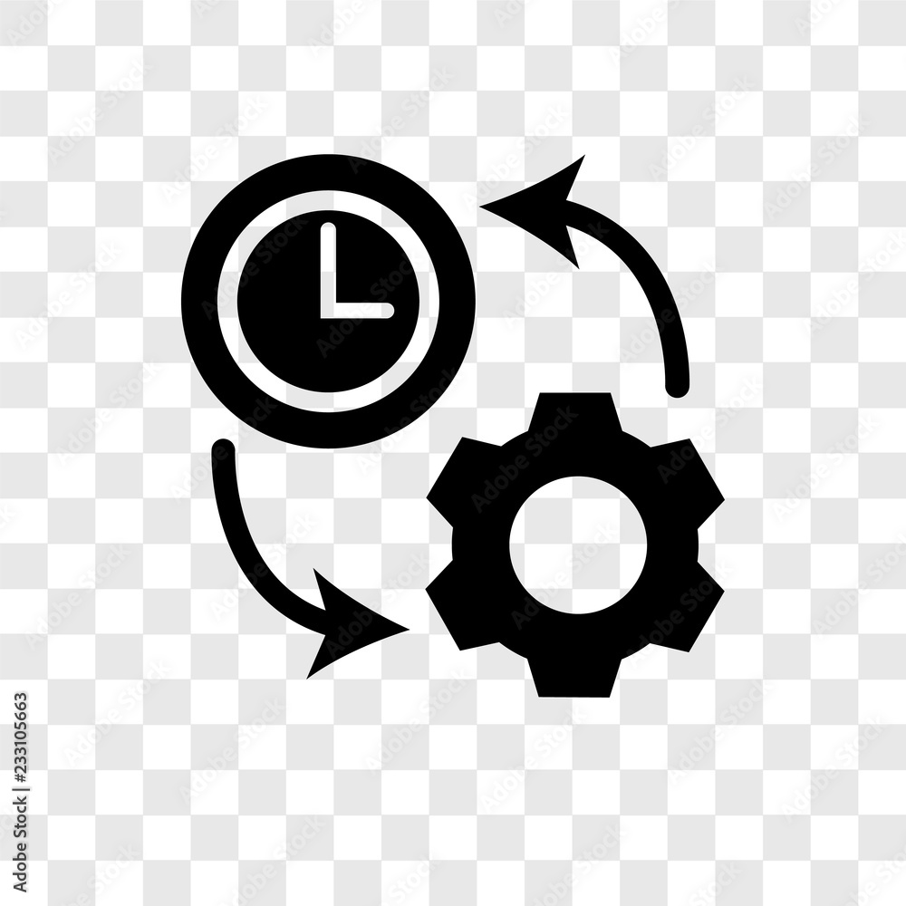 Productivity vector icon isolated on transparent background ...