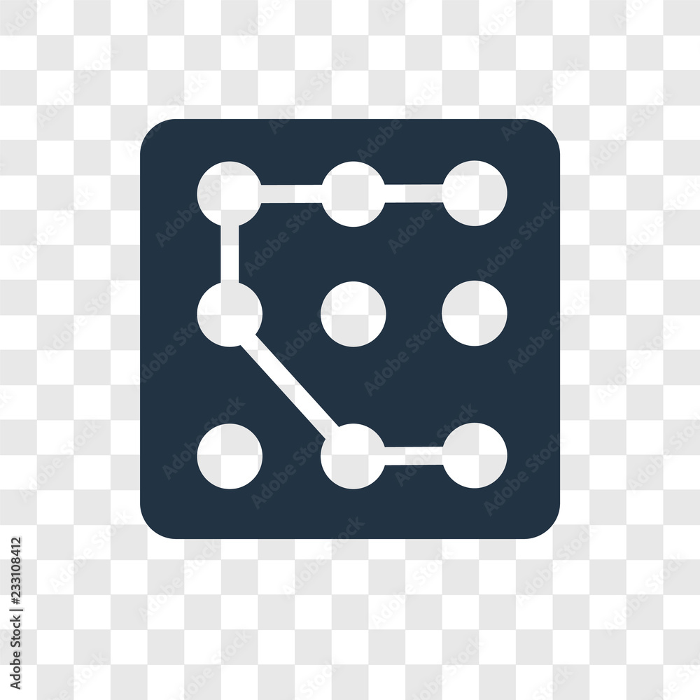 Pattern vector icon isolated on transparent background, Pattern ...