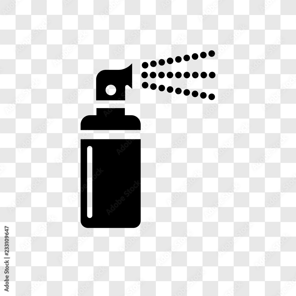 Spray vector icon isolated on transparent background, Spray ...