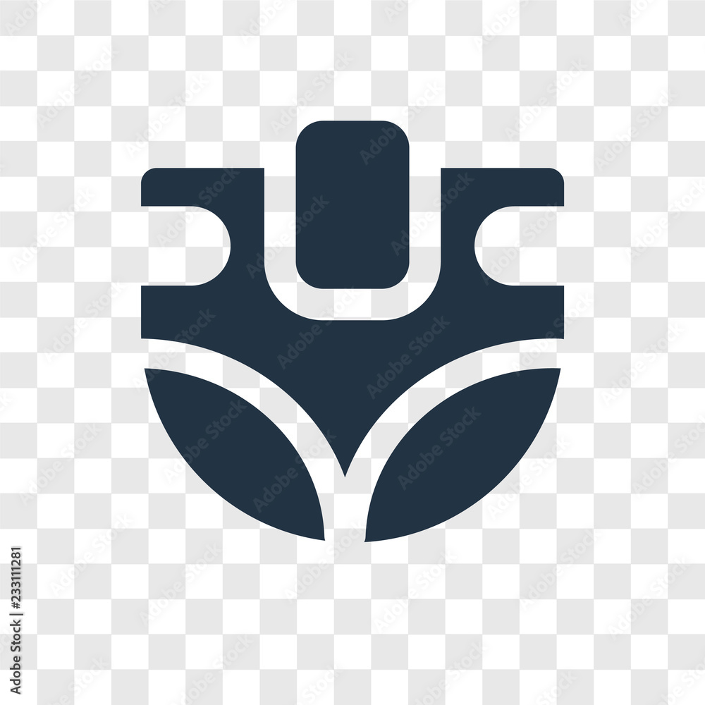 Diaper vector icon isolated on transparent background, Diaper ...