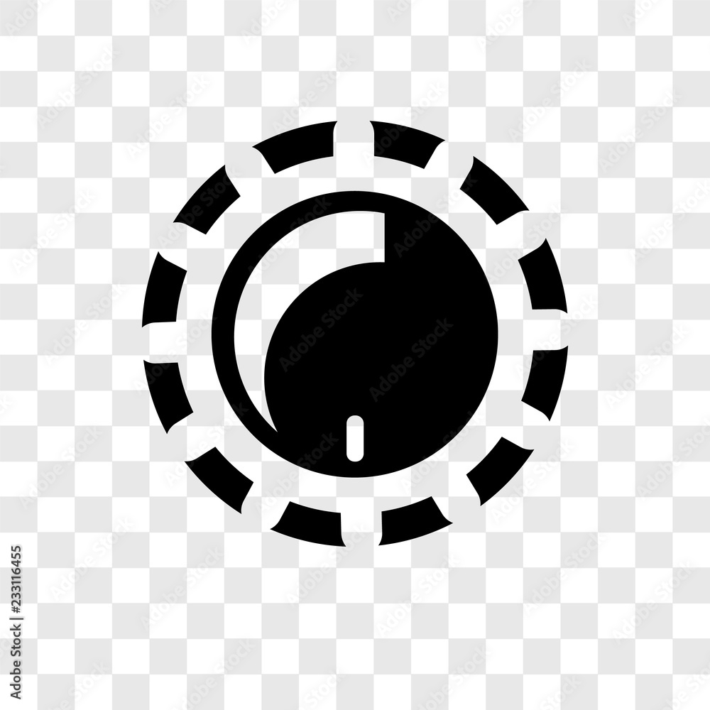 Dimmer vector icon isolated on transparent background, Dimmer ...