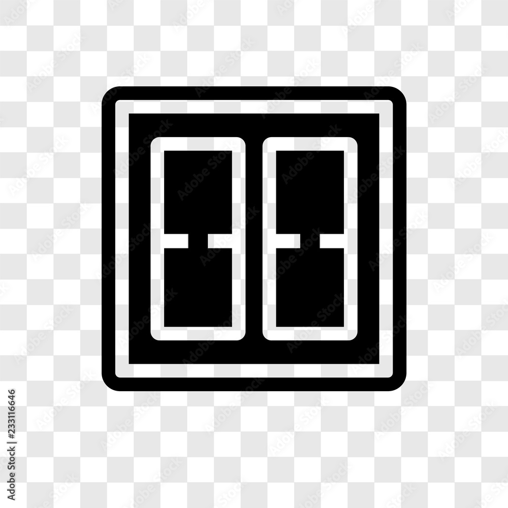 Switch vector icon isolated on transparent background, Switch ...