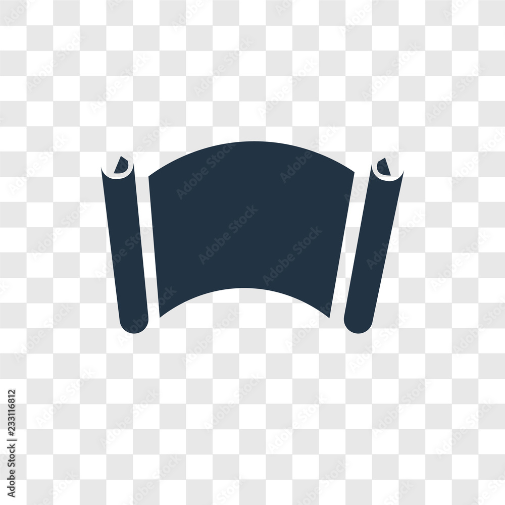 Manuscript vector icon isolated on transparent background, Manuscript ...