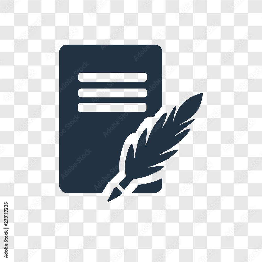 Letter vector icon isolated on transparent background, Letter ...