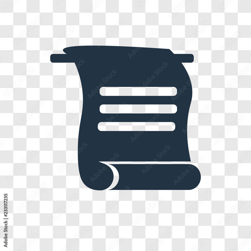 Paper vector icon isolated on transparent background, Paper ...