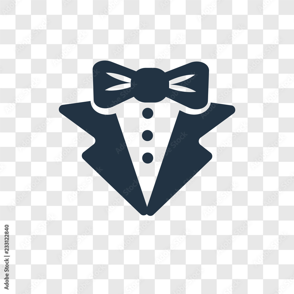 Suit vector icon isolated on transparent background, Suit transparency ...