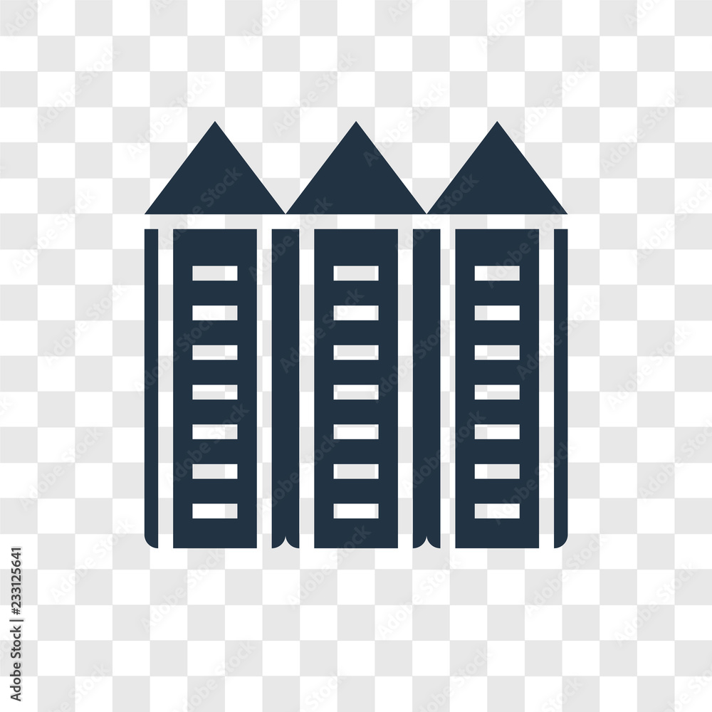 Silo vector icon isolated on transparent background, Silo transparency ...