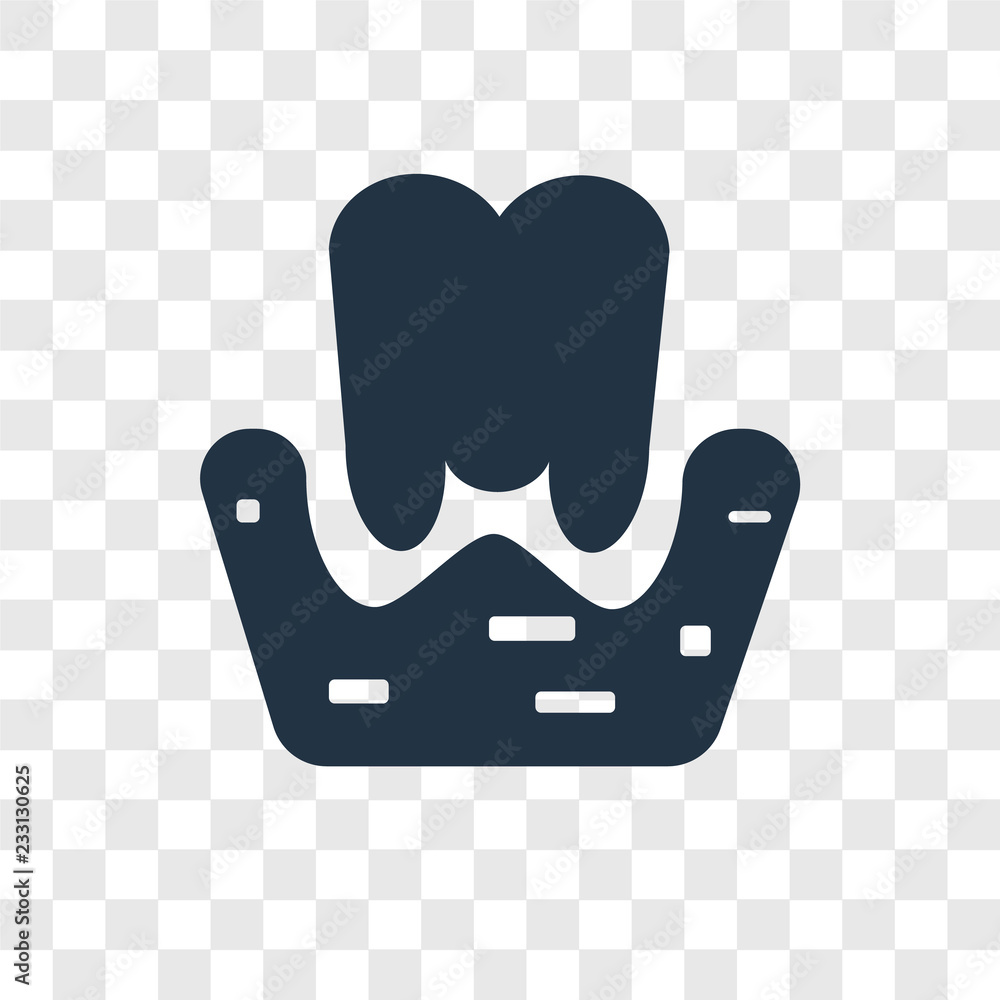 Gum vector icon isolated on transparent background, Gum transparency ...