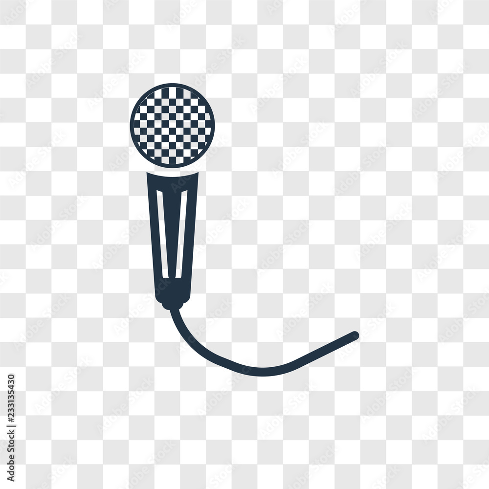 Singing vector icon isolated on transparent background, Singing ...