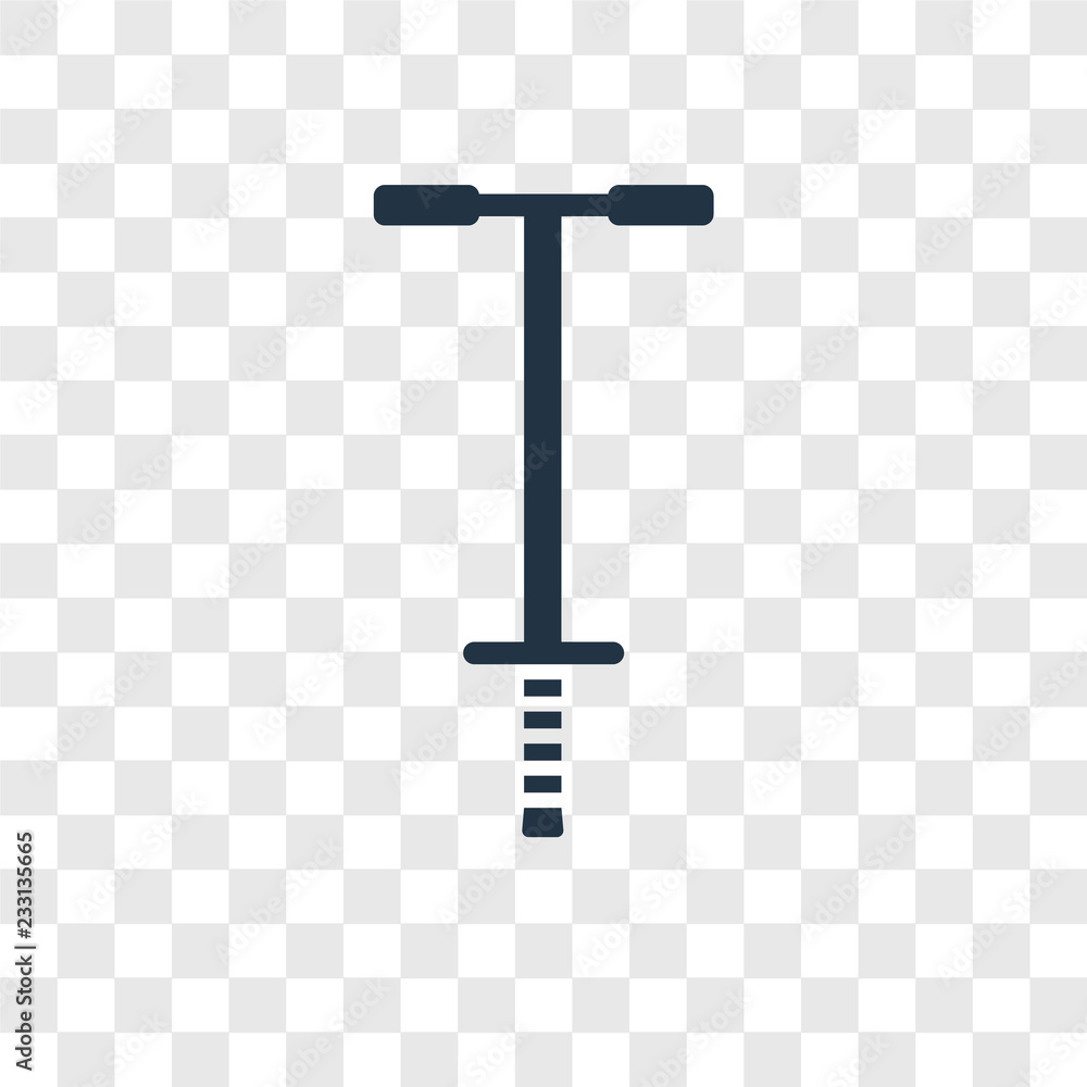 Pogo stick vector icon isolated on transparent background, Pogo stick ...
