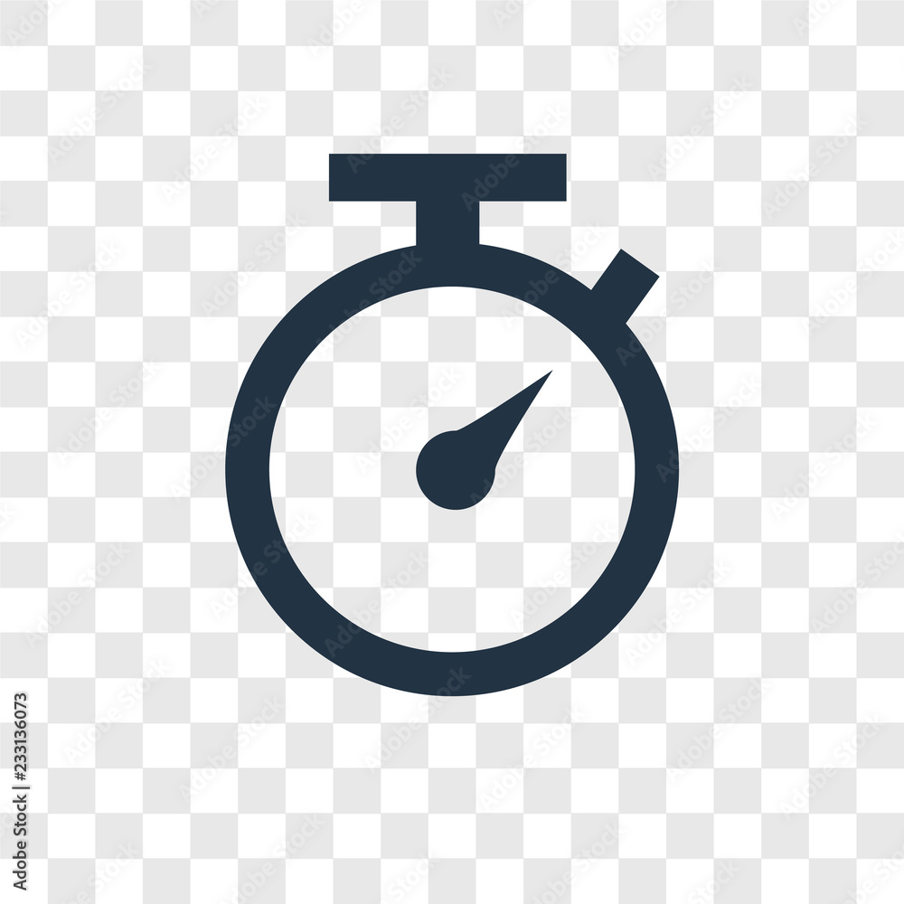 Timer vector icon isolated on transparent background, Timer ...