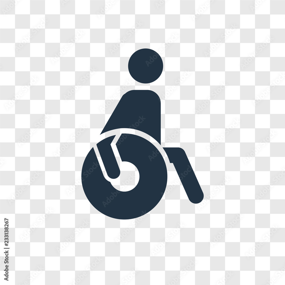 Paralympic vector icon isolated on transparent background, Paralympic ...