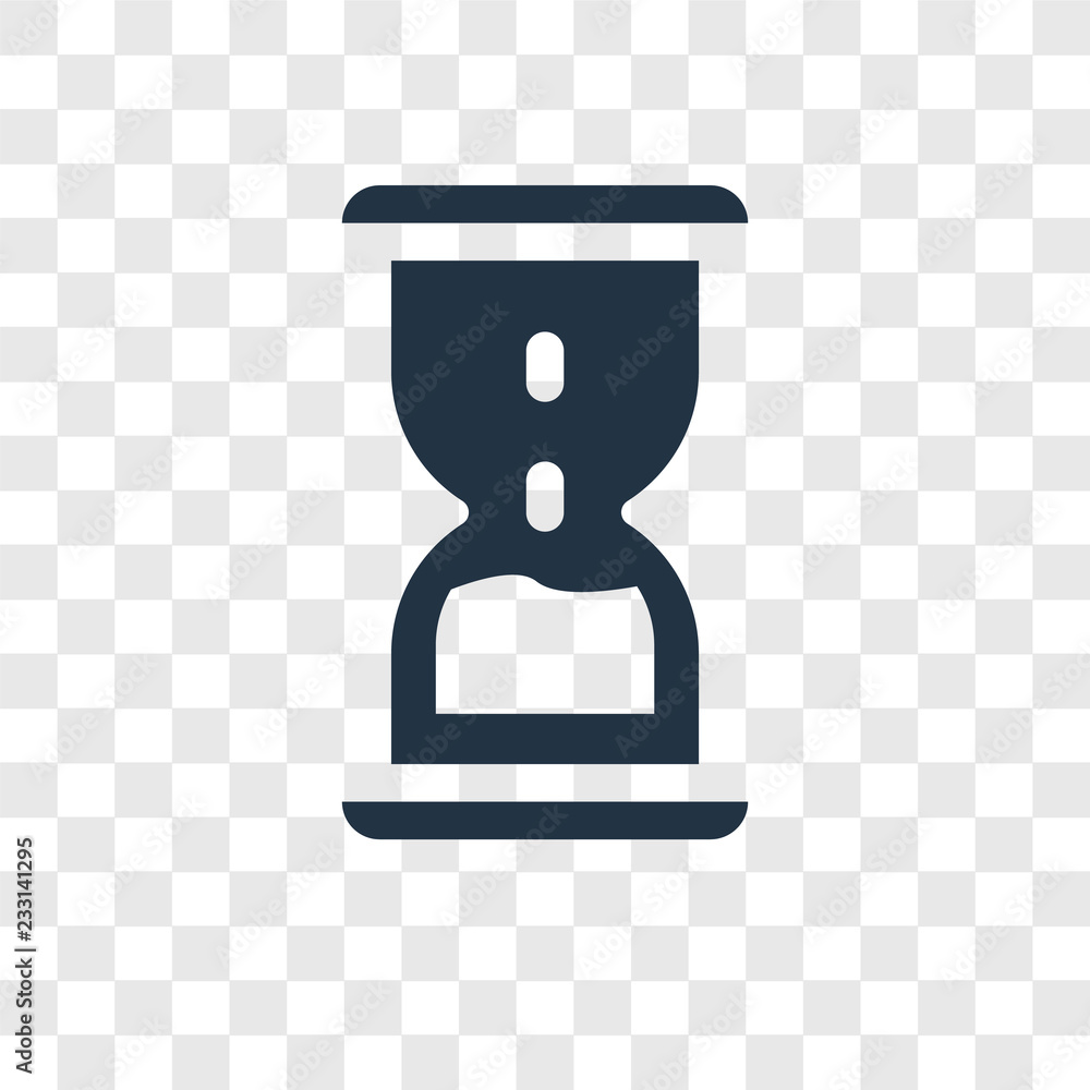 Waiting vector icon isolated on transparent background, Waiting ...