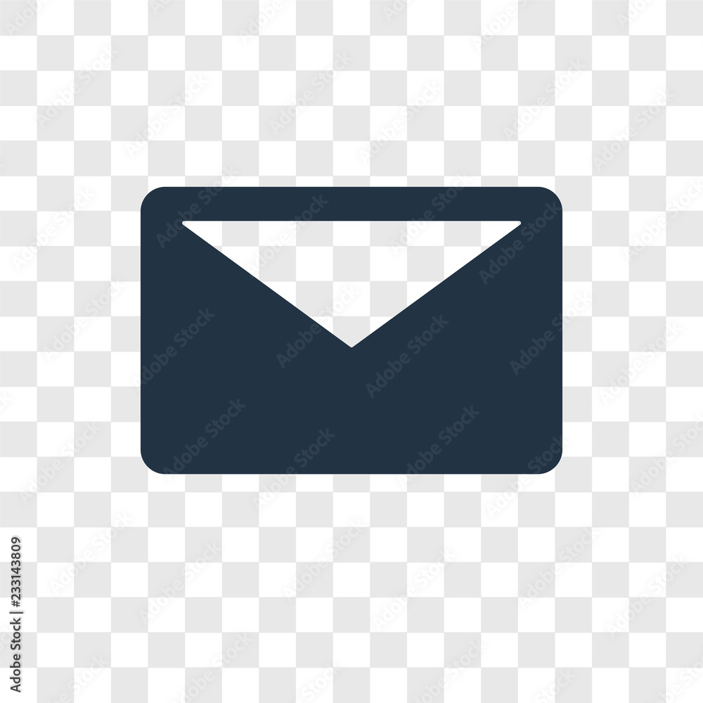 Email vector icon isolated on transparent background, Email ...