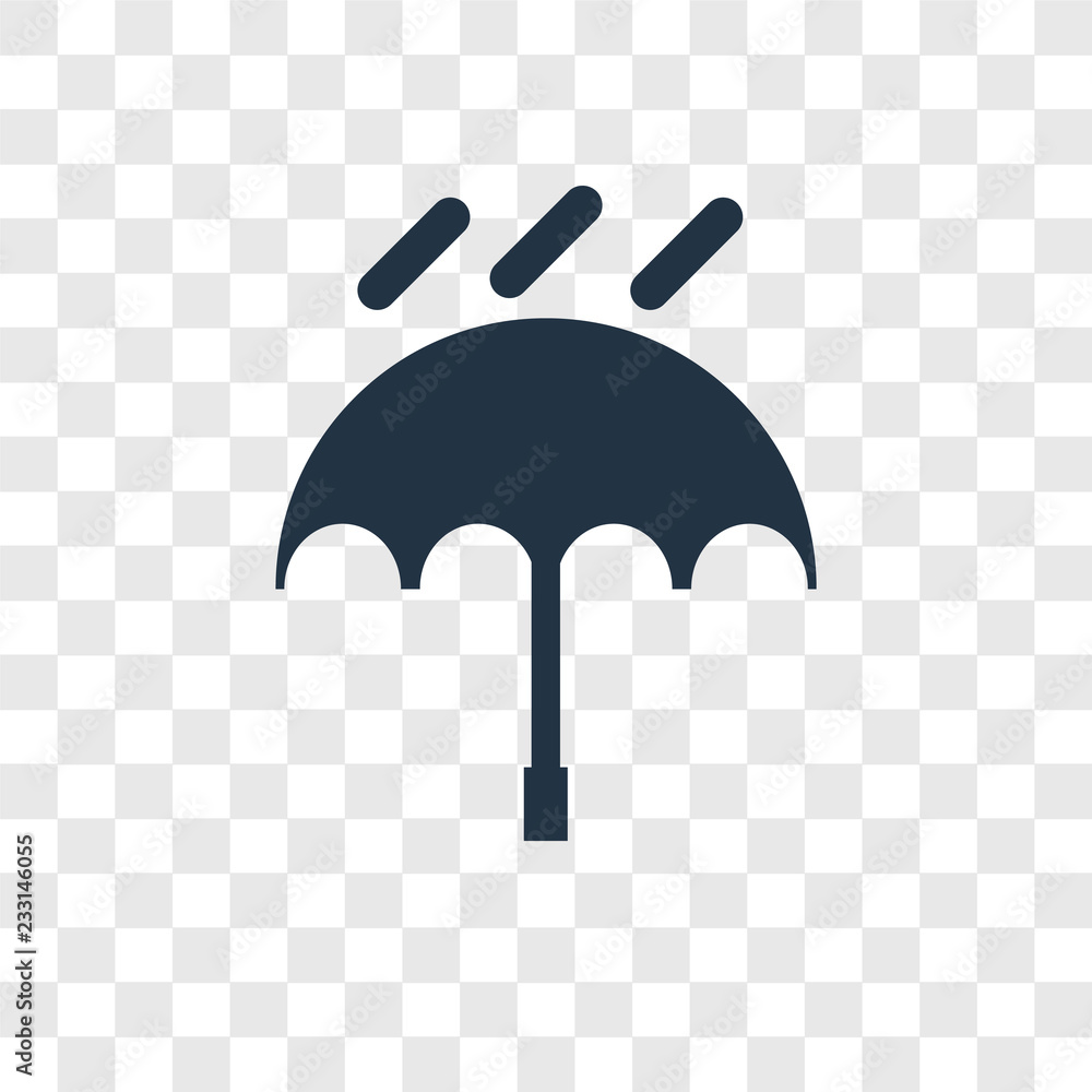 Rain vector icon isolated on transparent background, Rain transparency ...