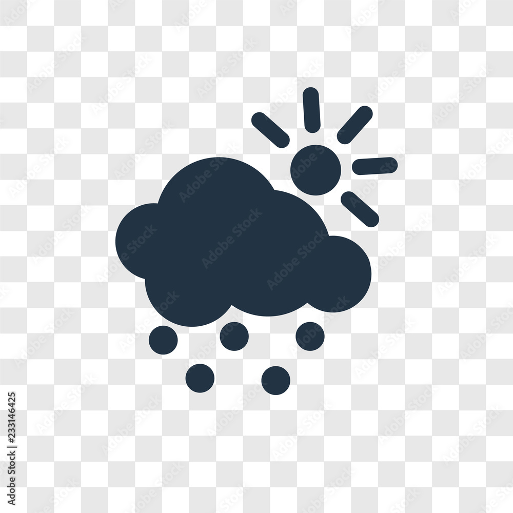 Hail vector icon isolated on transparent background, Hail transparency ...
