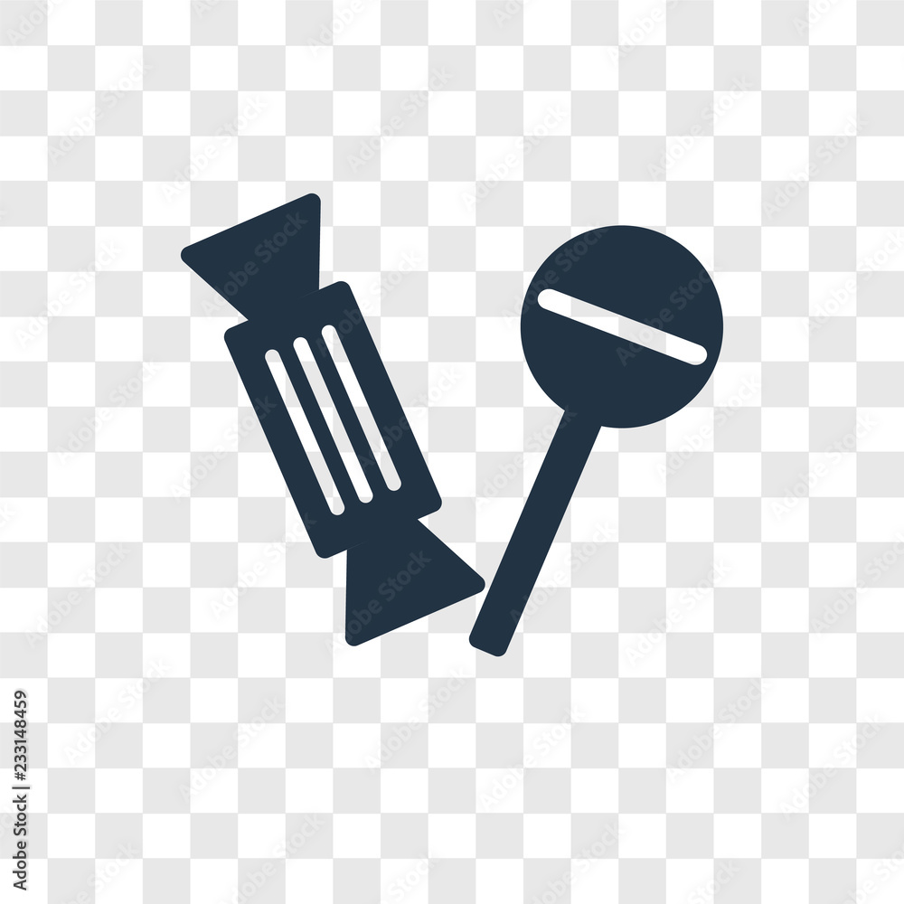 Candy vector icon isolated on transparent background, Candy ...