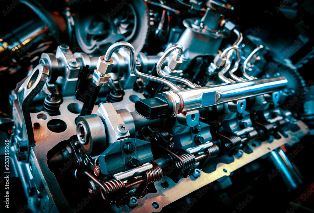 car engine inside view very close up, engine compartmen, Car Engine background Stock Photo ...