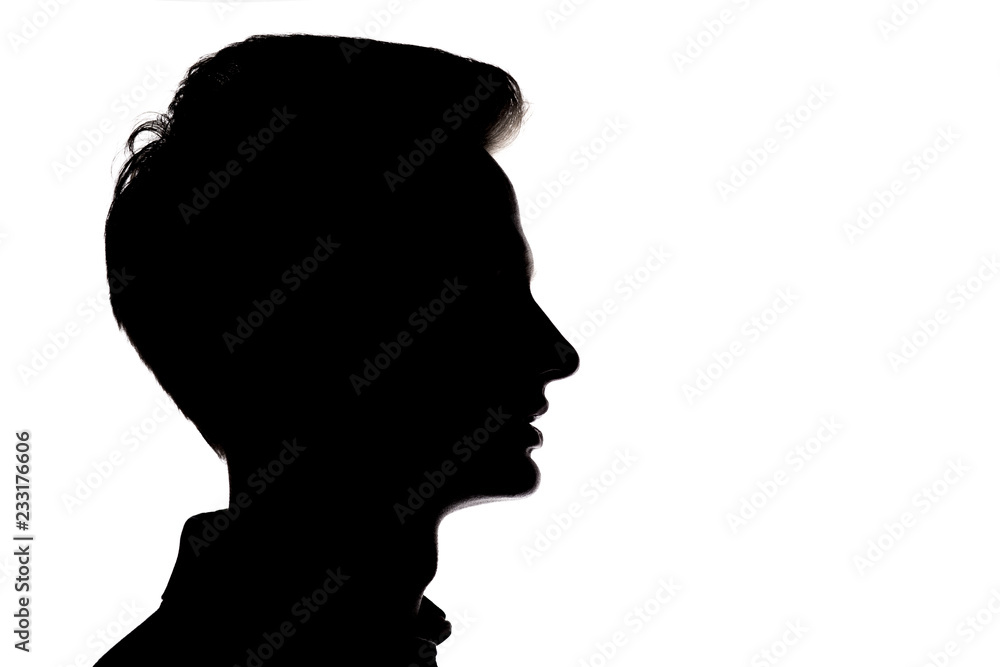 Man Face Profile Silhouette