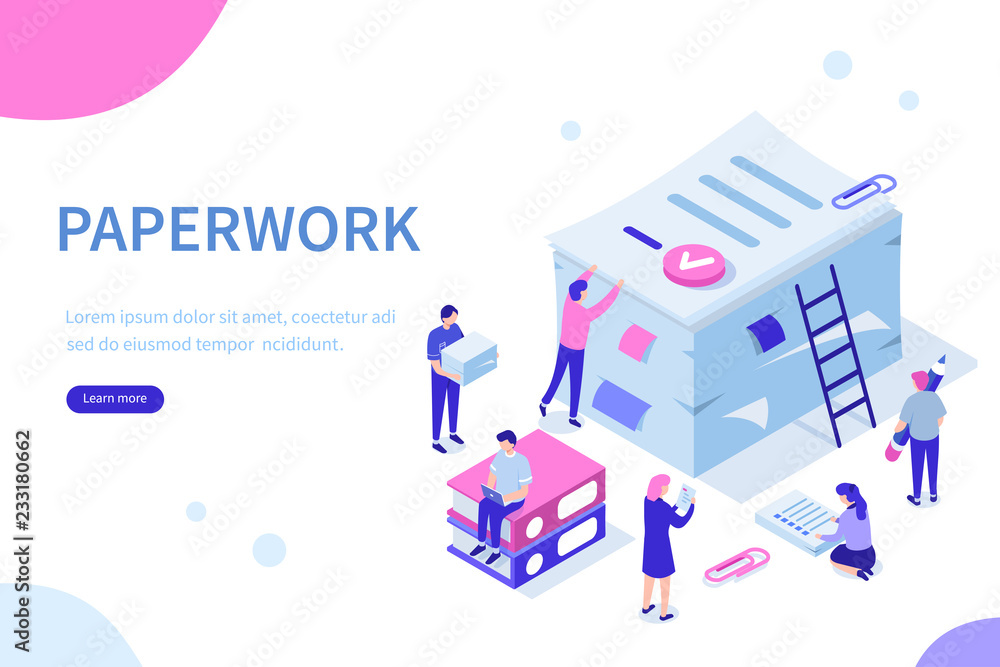 paperwork Stock Vector | Adobe Stock