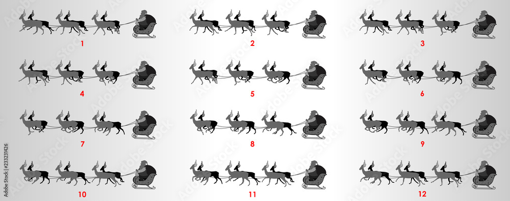 animation sprite sheet, Can be used for GIF animation Stock Vector ...