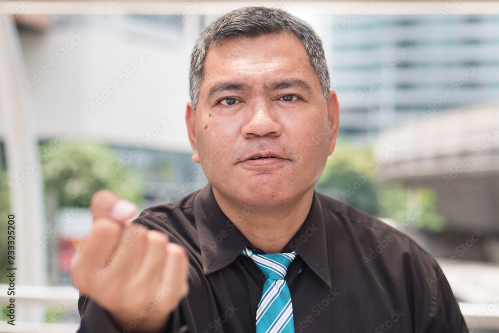 angry middle aged business man looking at you, portrait of aggressive ...