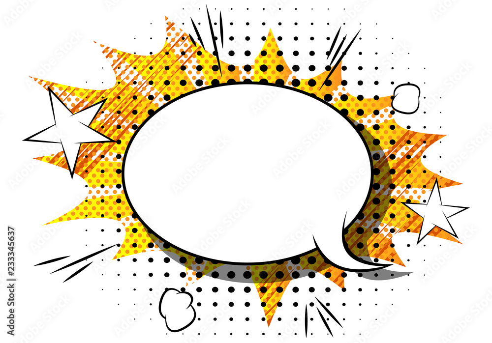 Comic Book Explosion Bubble