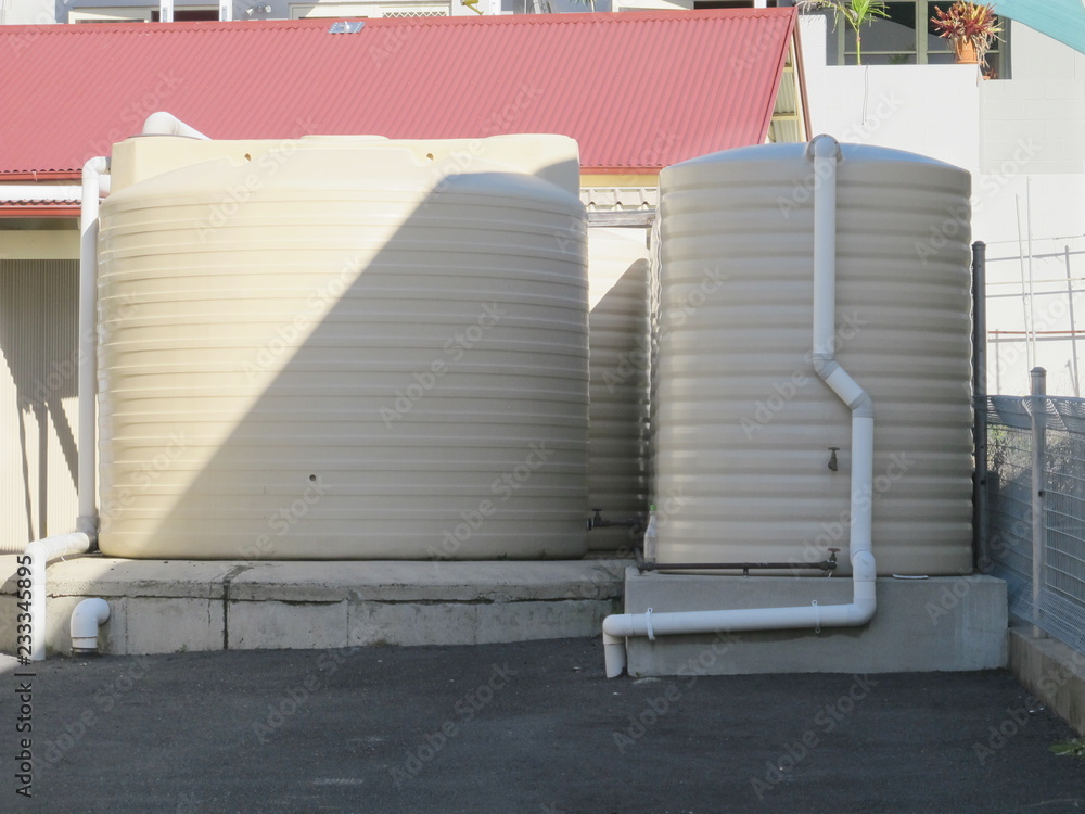Inner City Water Tanks, Australia Stock Photo | Adobe Stock