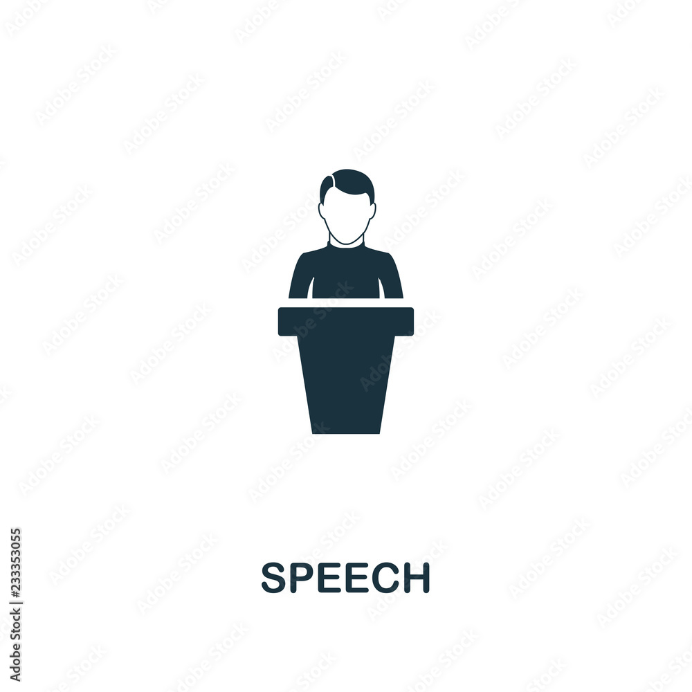 Speech icon. Premium style design from teamwork icon collection. UI and ...