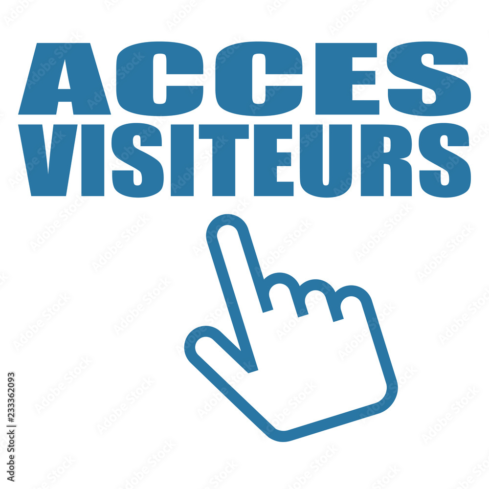 Logo accès visiteurs. Stock Vector | Adobe Stock
