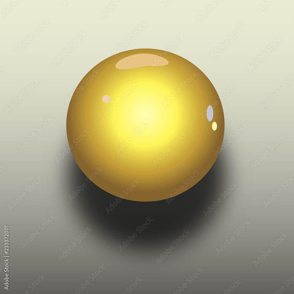 Yellow Marble Ball