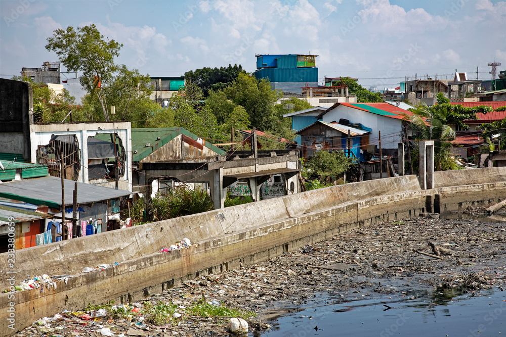 Poster Poverty in the streets of Manila in the Philippines – Wall Art ...