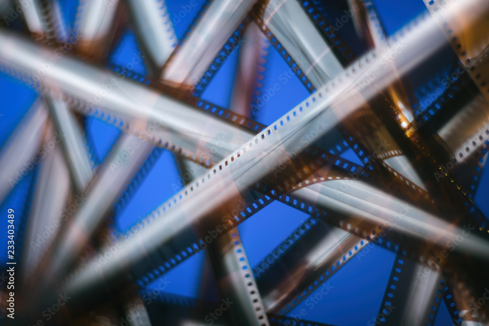 Blurred texture background - Analog film strip. Stock Photo | Adobe Stock