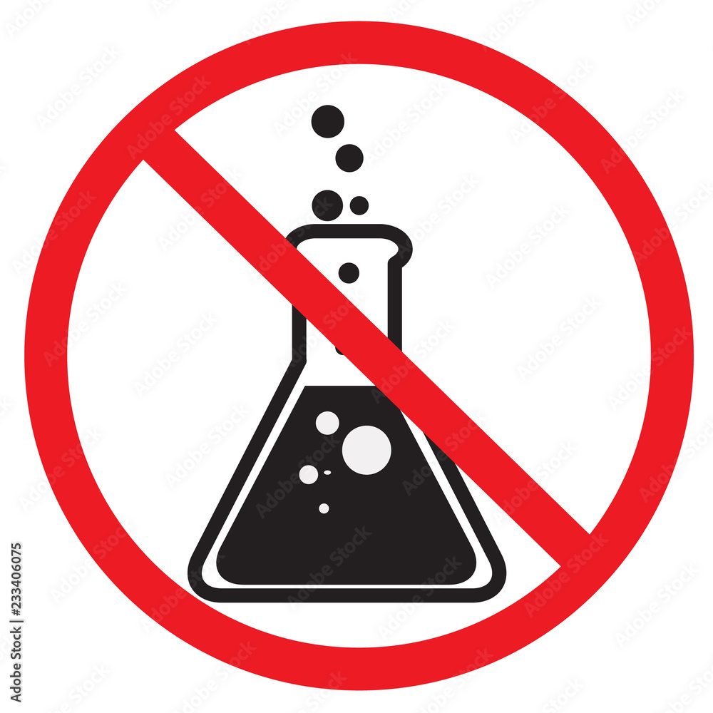 no preservative icon on white background. no preservative sign. flat ...