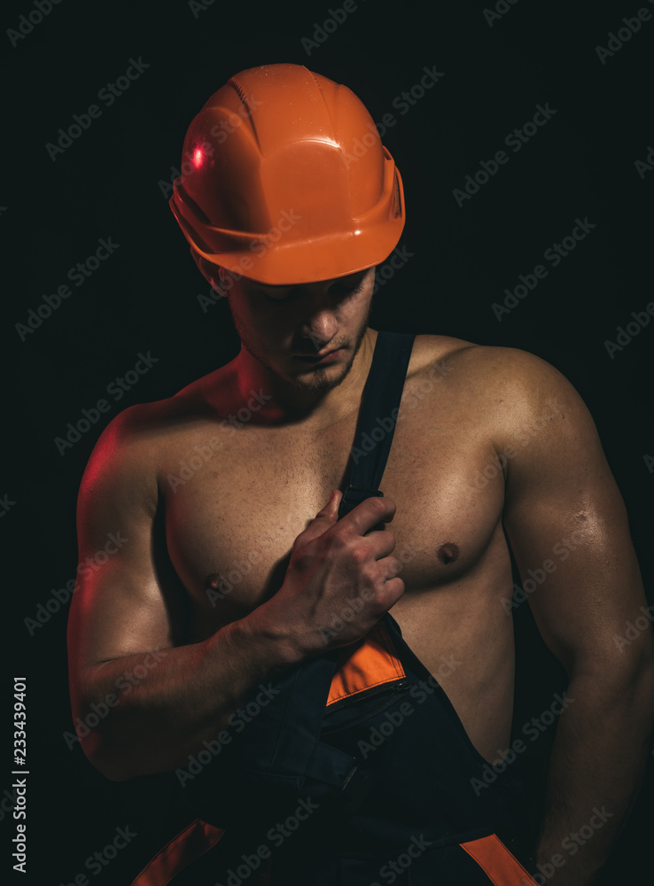 Hard Working Construction Man