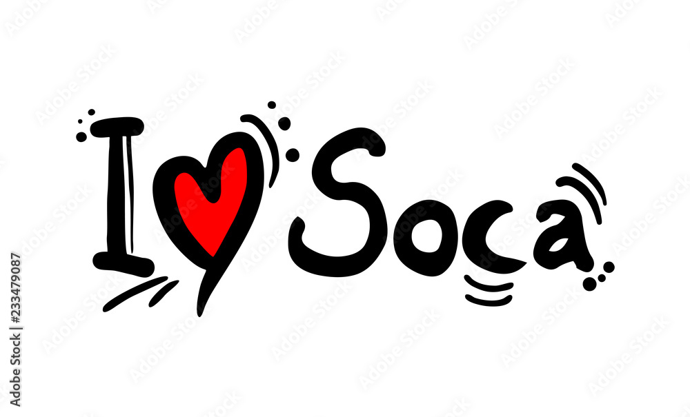 Soca music style love Stock Vector | Adobe Stock