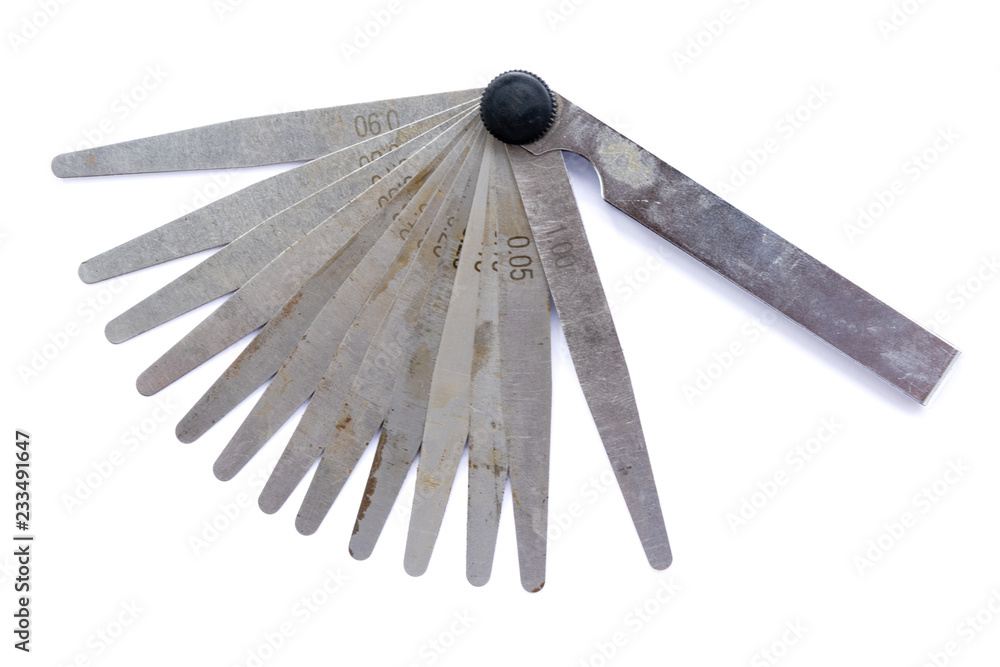 tool to adjust valves in car engine. setting gap from 0.05 to 1 ...