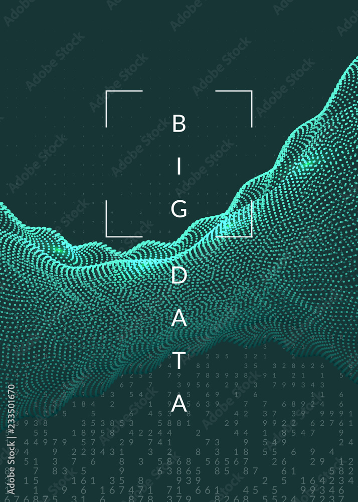 Artificial intelligence background. Technology for big data ...