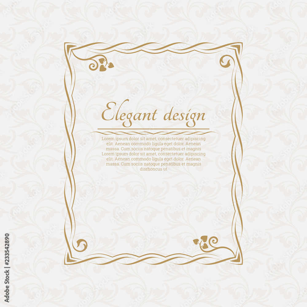 Decorative template Stock Vector | Adobe Stock