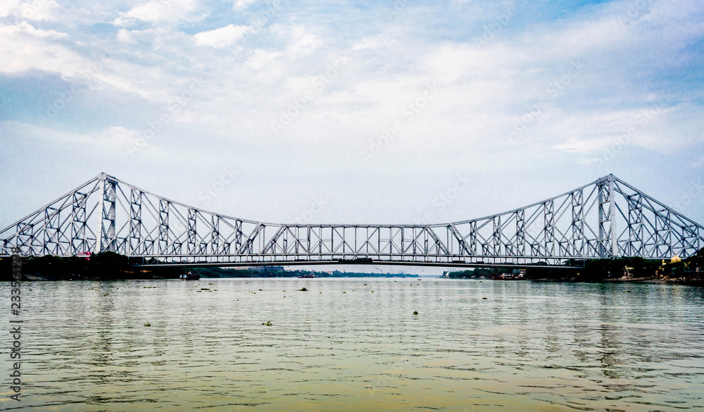 Howrah Bridge (Rabindra Setu) over ganges, Kolkata, India Stock Photo ...
