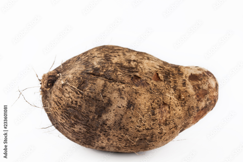 Yam (Dioscorea spp.) isolated in white background Stock Photo | Adobe Stock