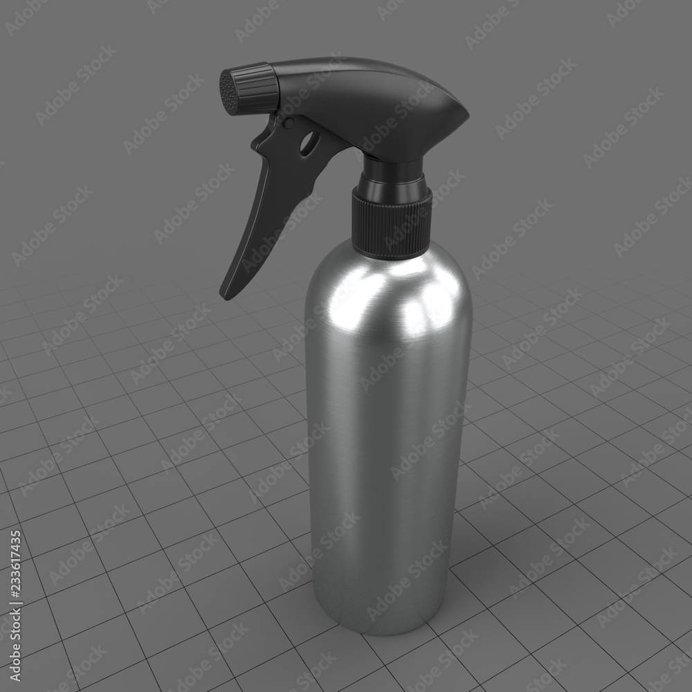 Water spray bottle Stock 3D asset | Adobe Stock