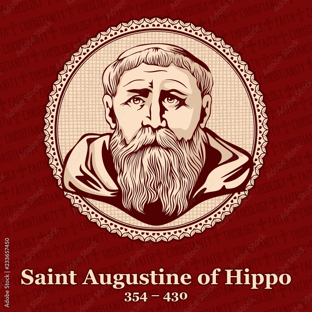 Saint Augustine of Hippo (354 – 430) was a Roman African, early ...
