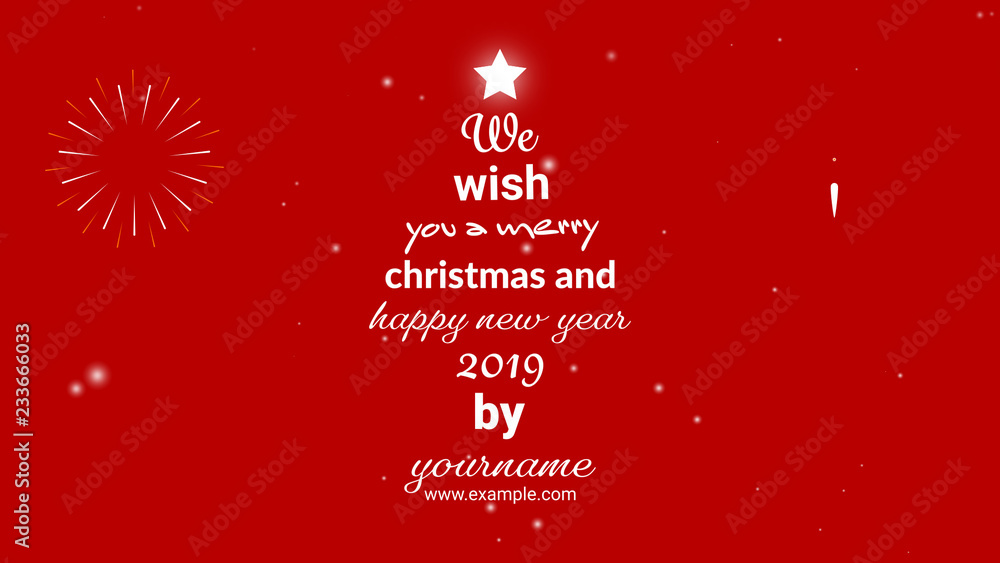Christmas Wish Card Stock Template | Adobe Stock
