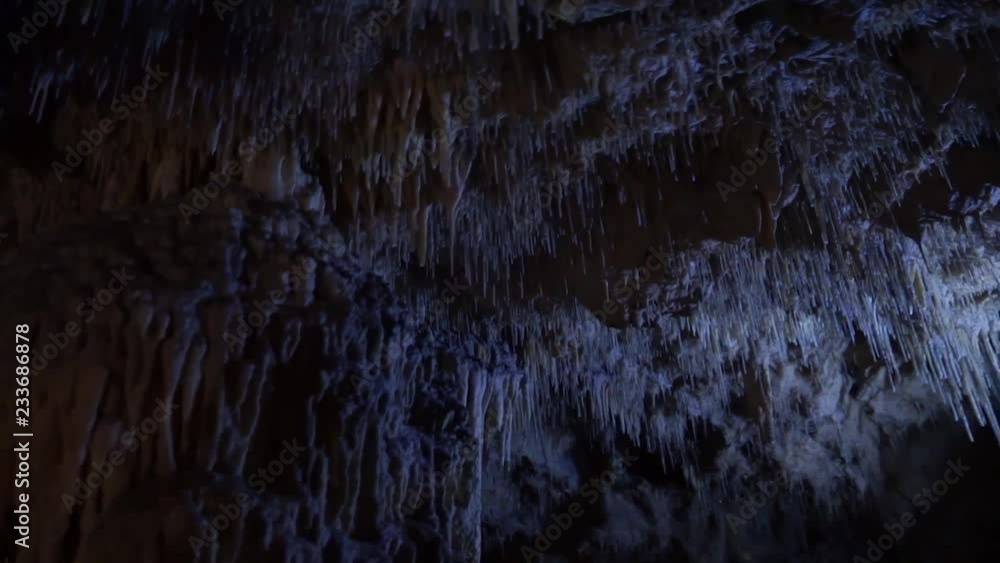Underground caves in mani Greece. Amazing caverns. A large underground ...