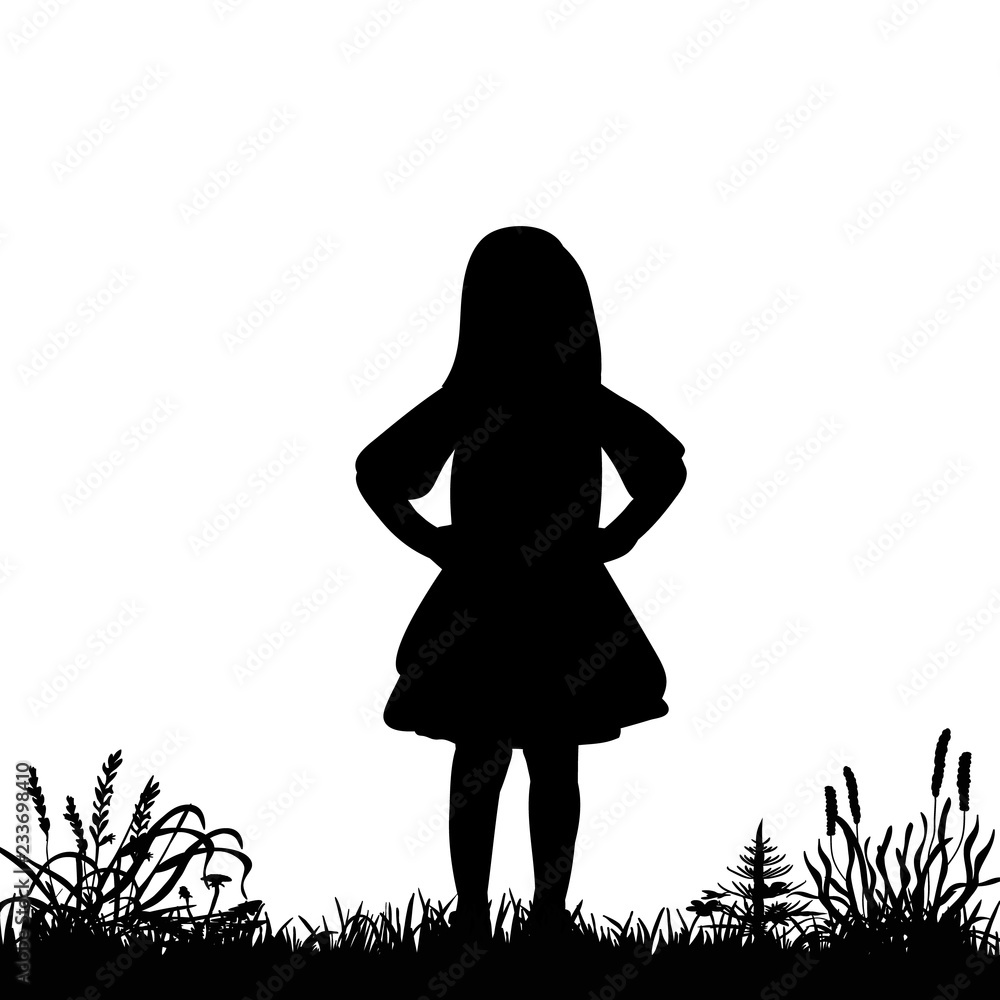 Child Standing Silhouette