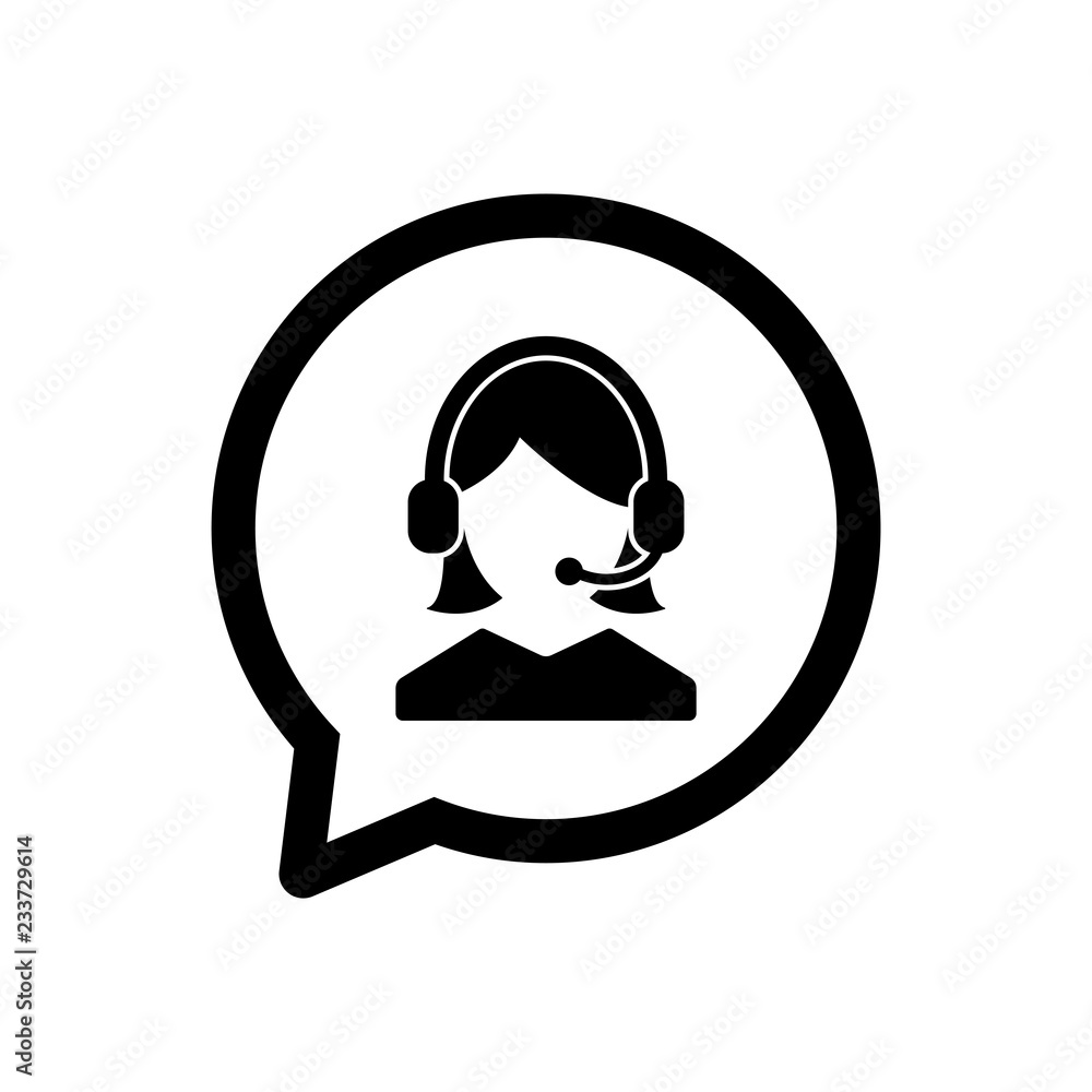customer service icon, admin icon, support icon vector Stock Vector ...