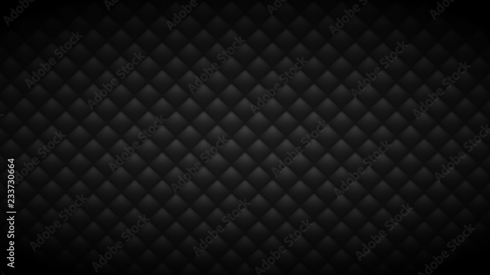 Quilted black background Stock Vector | Adobe Stock