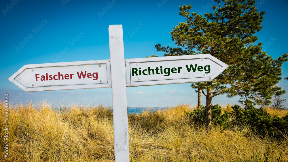 Schild 361 - Richtiger Weg Stock-Illustration | Adobe Stock